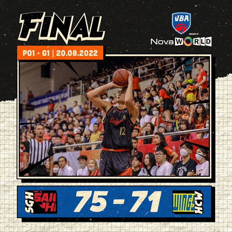 Kết quả VBA 2022 Playoffs 1 Game 1: Saigon Heat vs Hochiminh City Wings