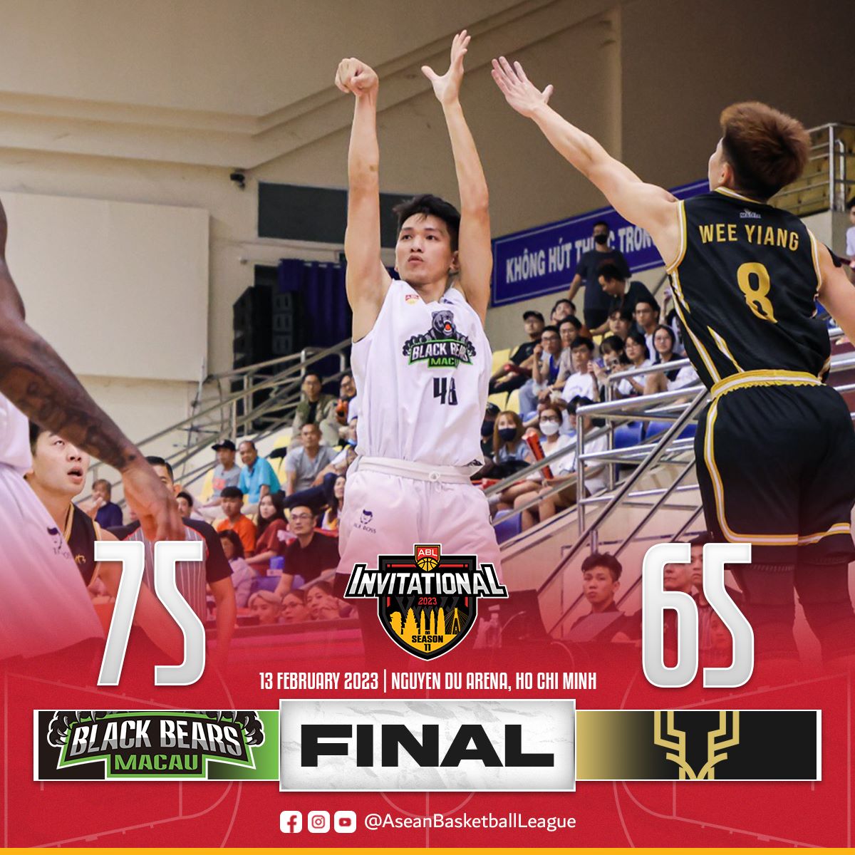 Kết quả ABL 13/2: Macau Black Bears quật ngã NS Matrix