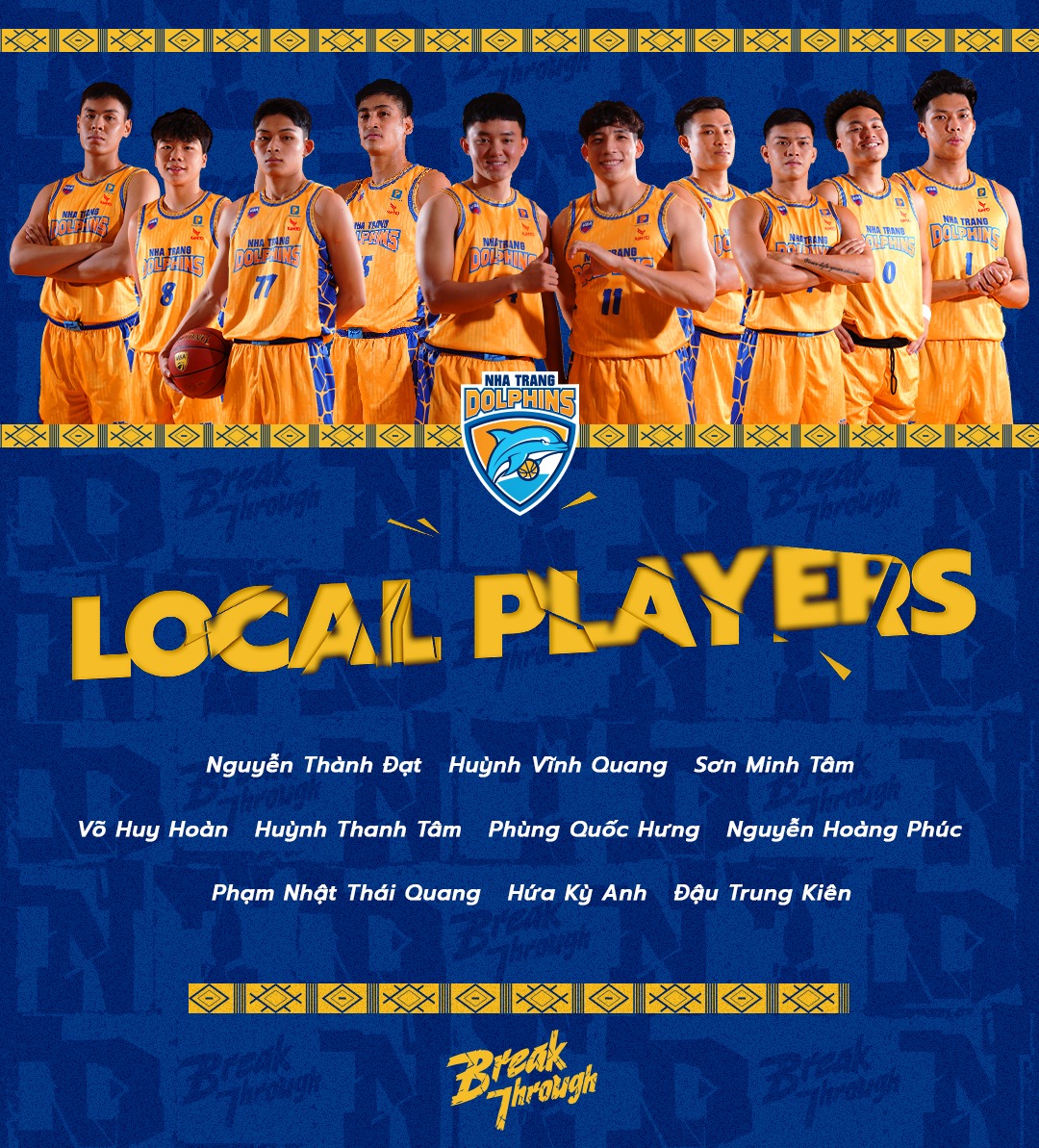 Nha Trang Dolphins công bố dàn nội binh ở VBA 2024