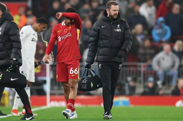 Liverpool mất 4 trụ cột trước trận đấu với Southampton