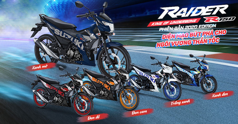 ‘Cực bốc’ với Suzuki Raider R150 Fi phiên bản 2020 tem mới