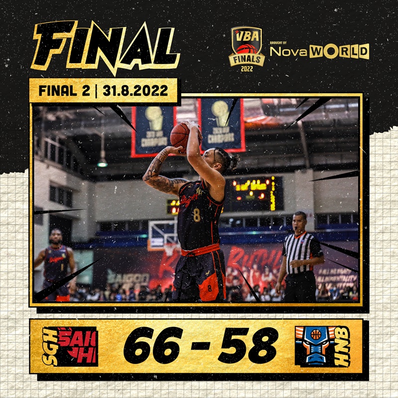Kết quả VBA 2022 Finals Game 2: Saigon Heat vs Hanoi Buffaloes