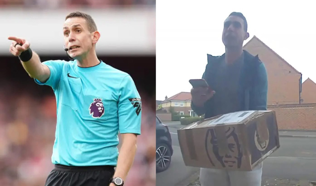 Cựu trọng tài Ngoại hạng Anh David Coote làm shipper để vượt khó đời thường